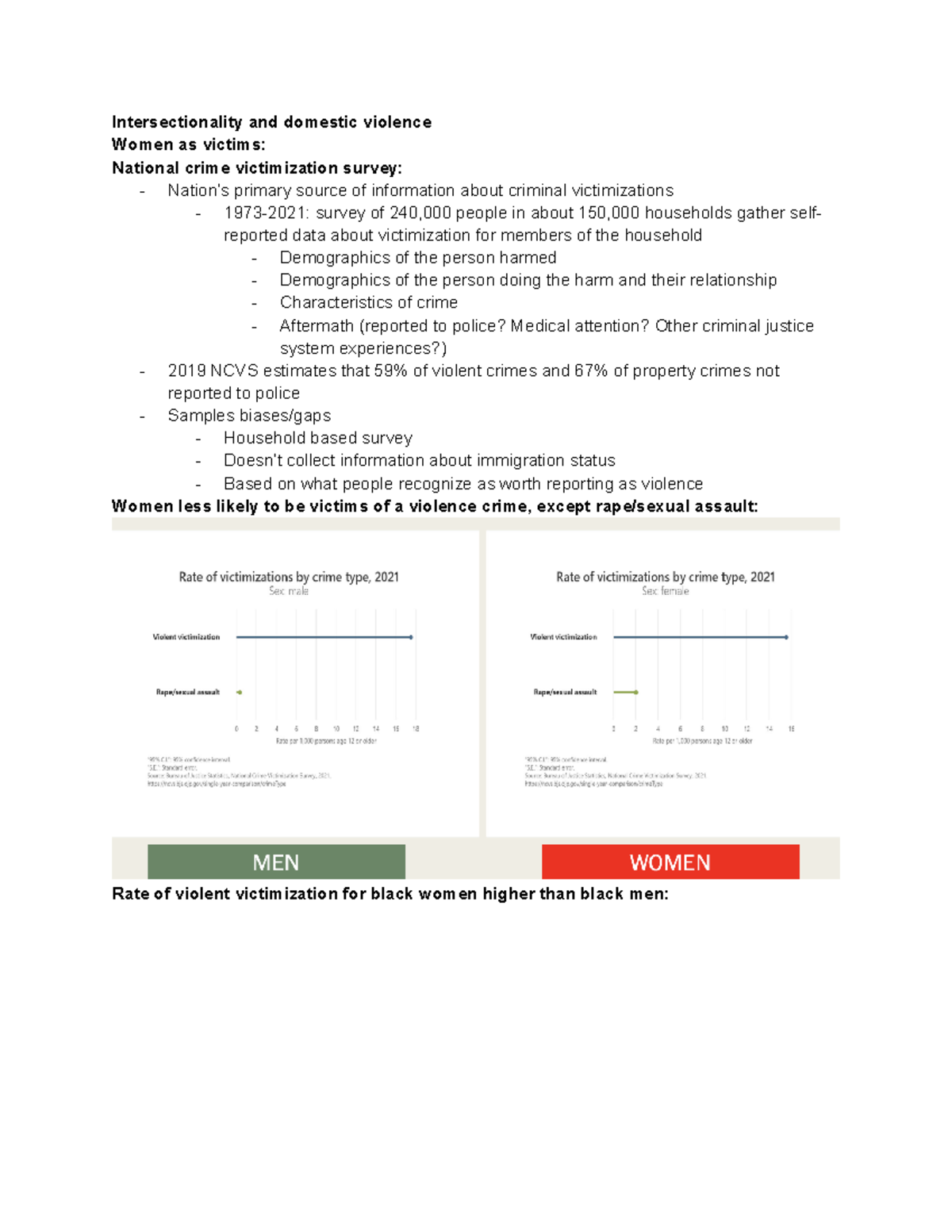 Cjc 370 Intersectionality And Domestic Violence Lecture Notes Jan 31