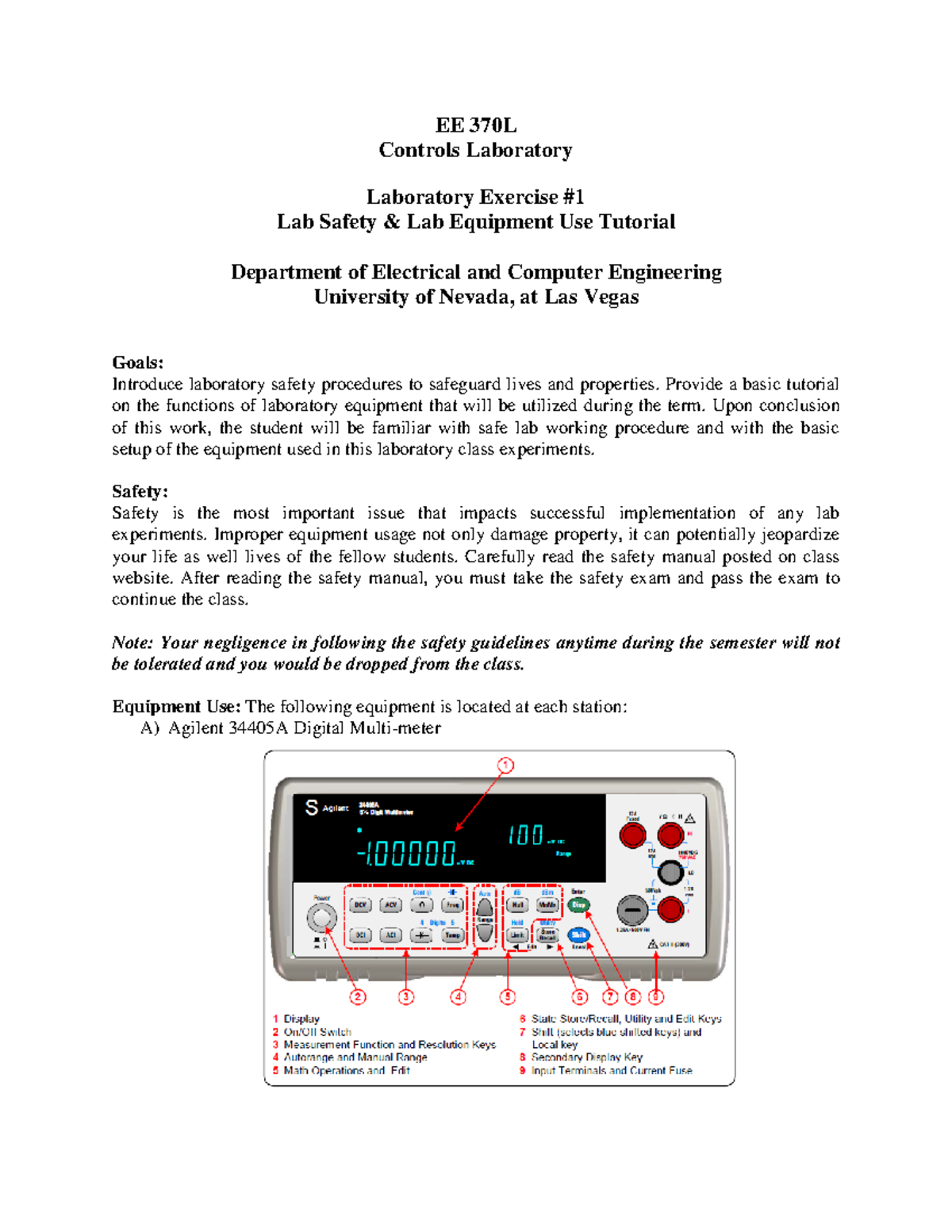Tutorial work - 1 - Lab reports - EE 370L Controls Laboratory ...