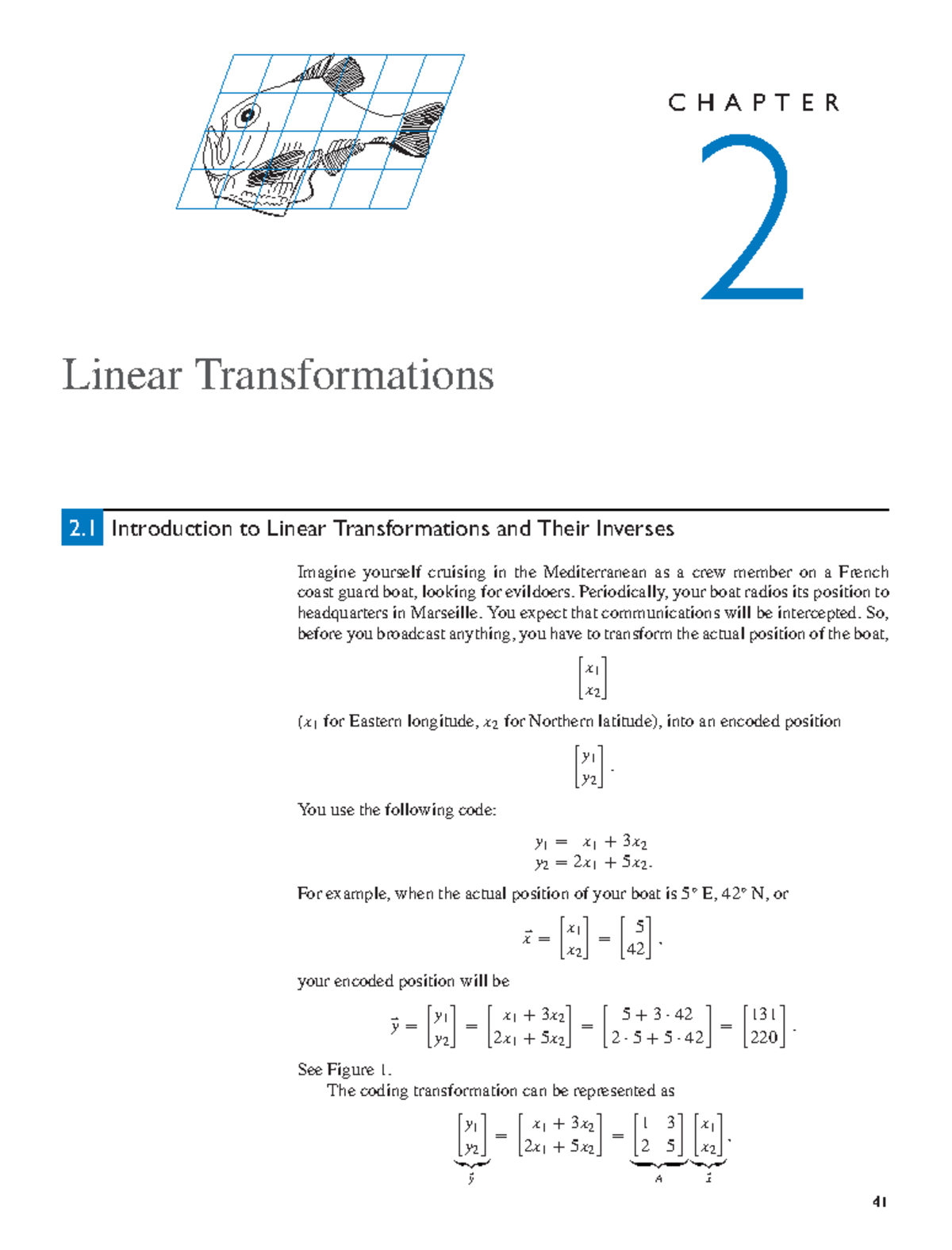 Lecture 3 Book - linear algebra - C H A P T E R 2 Linear Transformations 2 Introduction to ...