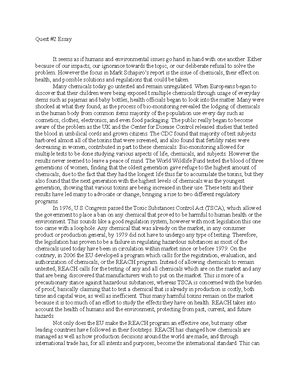Op ed essay env 250 - Grade: B - Op-Ed Essay ENV 250 Can You Live ...