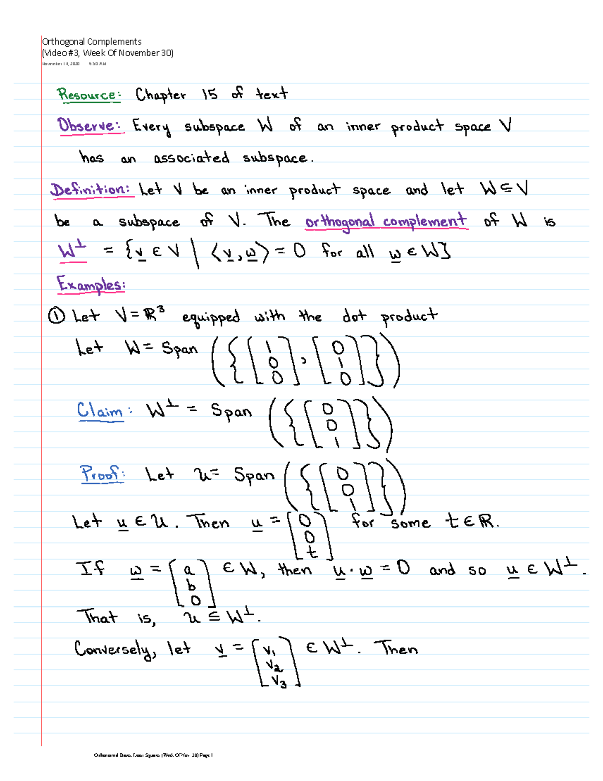 3.orthogonal_complements_video_3_week_nov_30 - math 2090 - Orthogonal ...