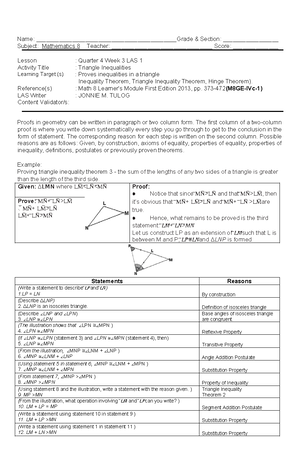 Grade 8 Q4 W9 L1 Maria Christine E - MATHEMATICS UNIFIED LEARNING ...