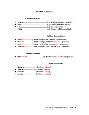 Unidad 1. Actividad 1. Signo Lingüístico y la Comunicación - 1 ANDY ...