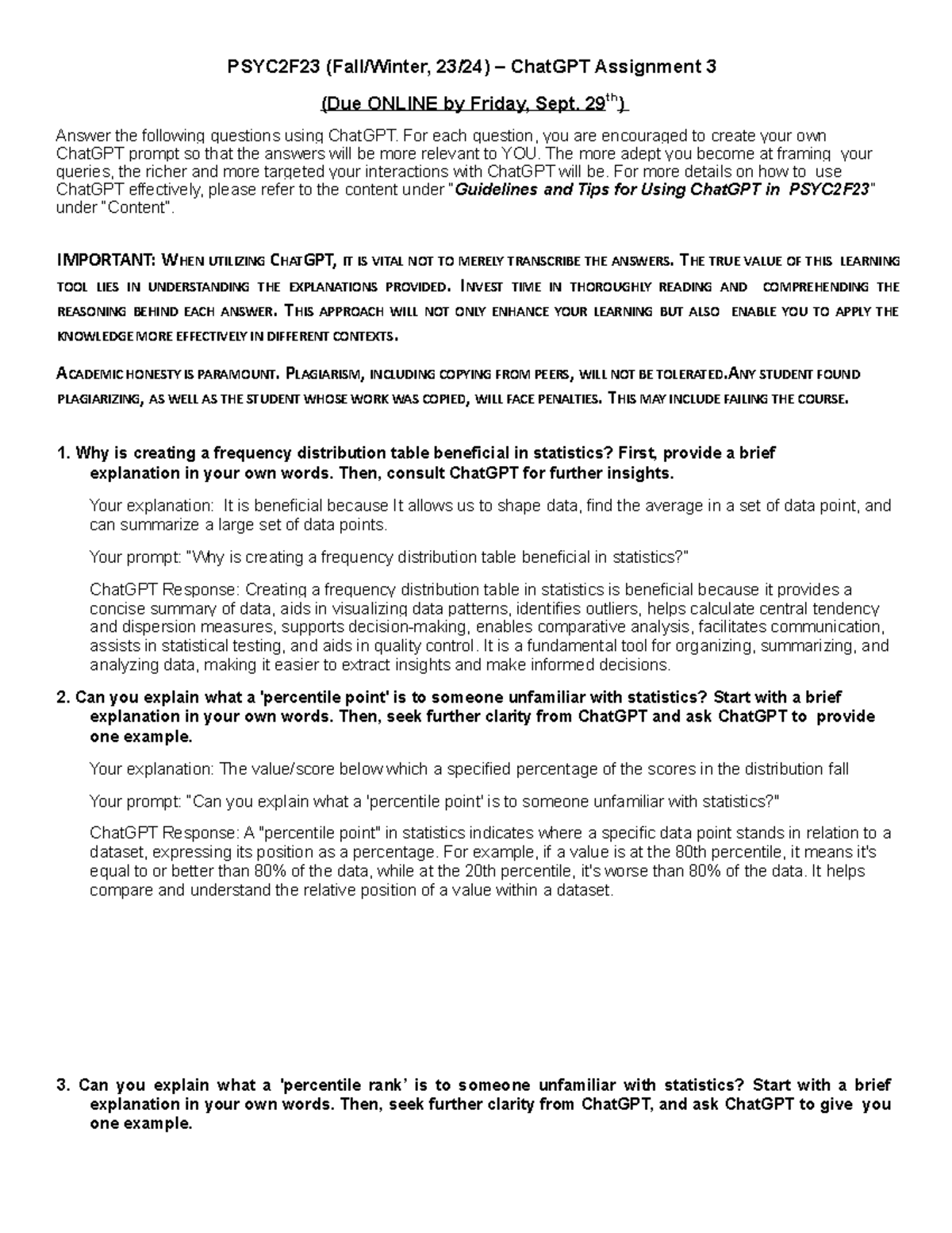 PSYC2F23 Chat GPT Assignment #3 - PSYC2F23 (Fall/Winter, 23/24) – ChatGPT Assignment 3 (Due ...