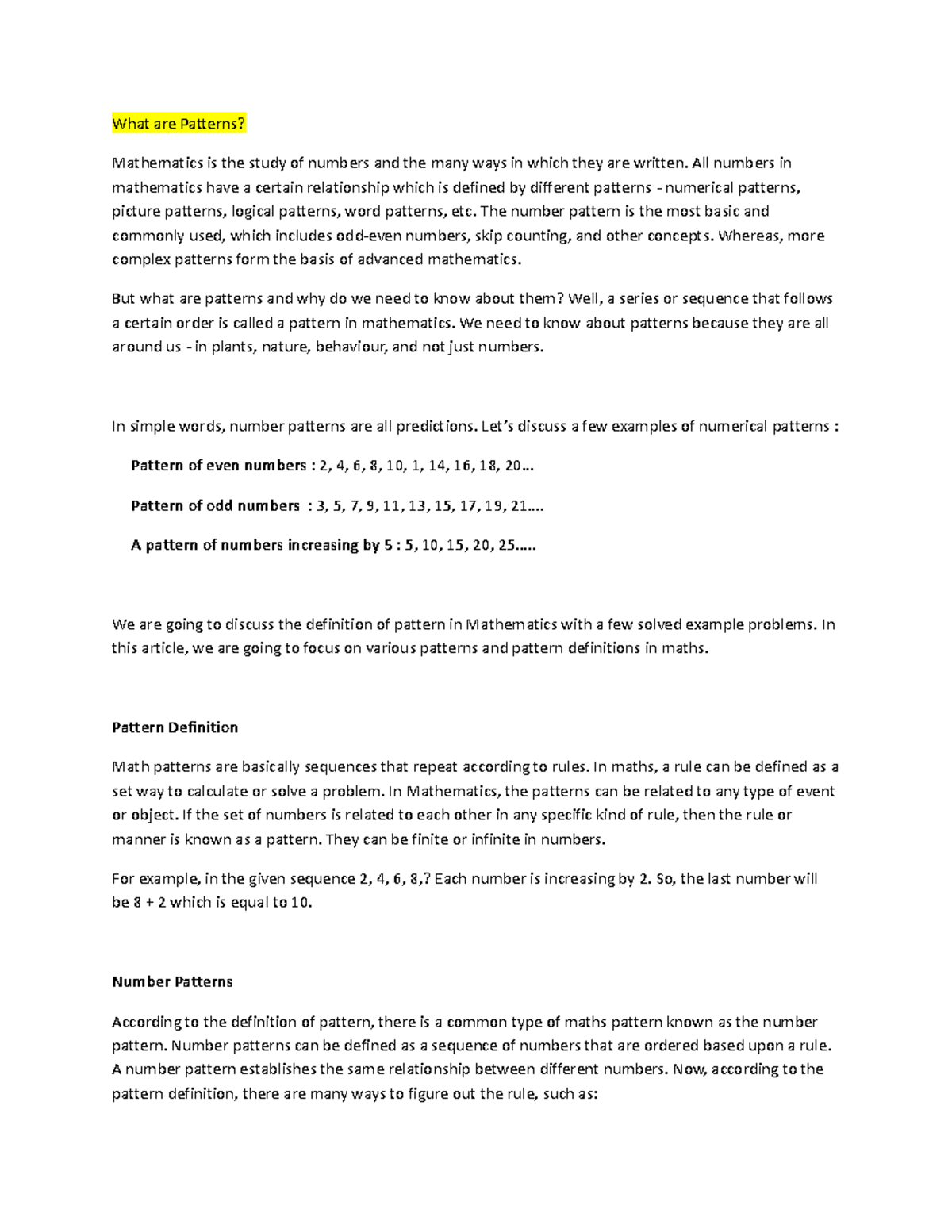 patterns-1-what-are-patterns-mathematics-is-the-study-of-numbers