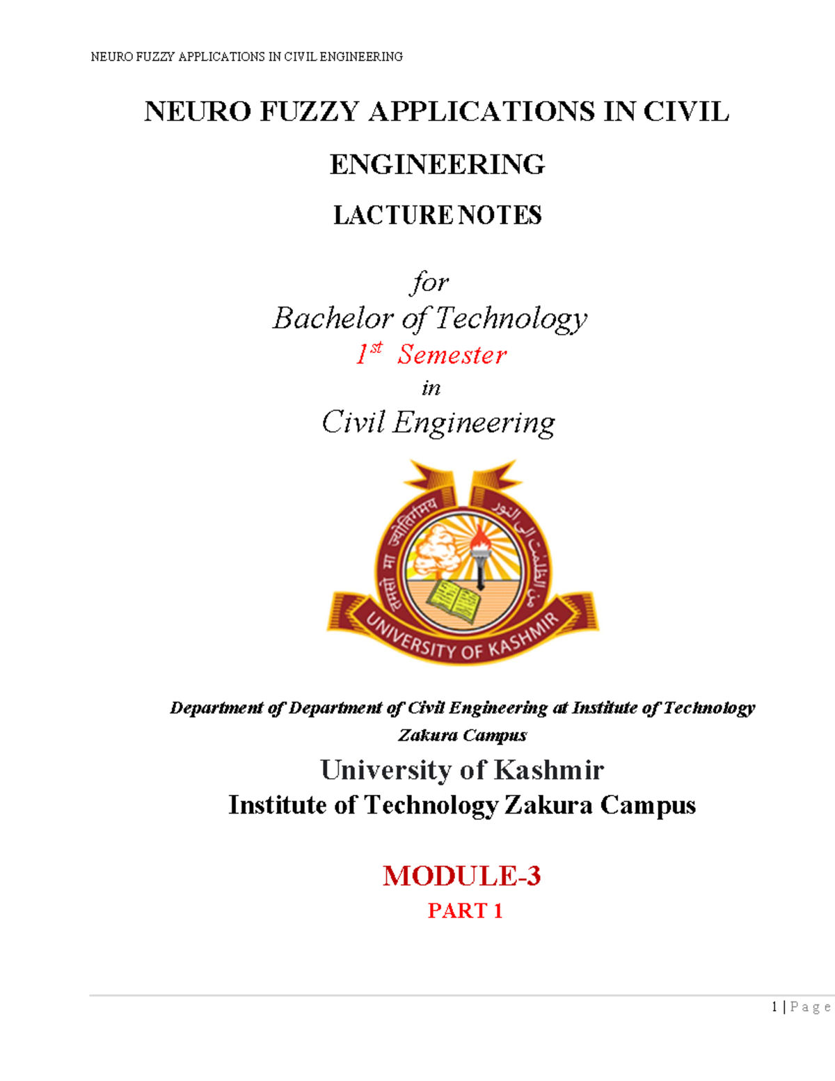 Neuro Fuzzy Applications IN Civil Engineering Module 3 PART 1 Perceptrons - NEURO FUZZY ...