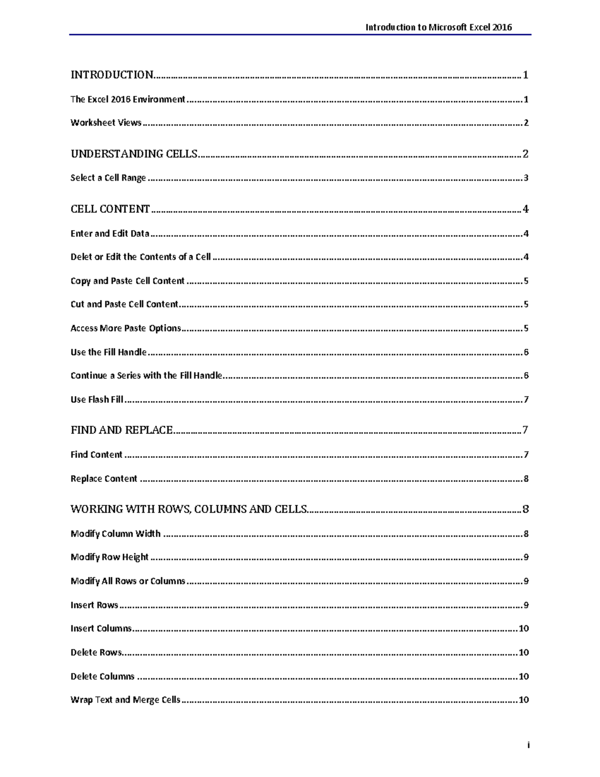 Excel basic formatting 2 - i Introduction to Microsoft Excel ...