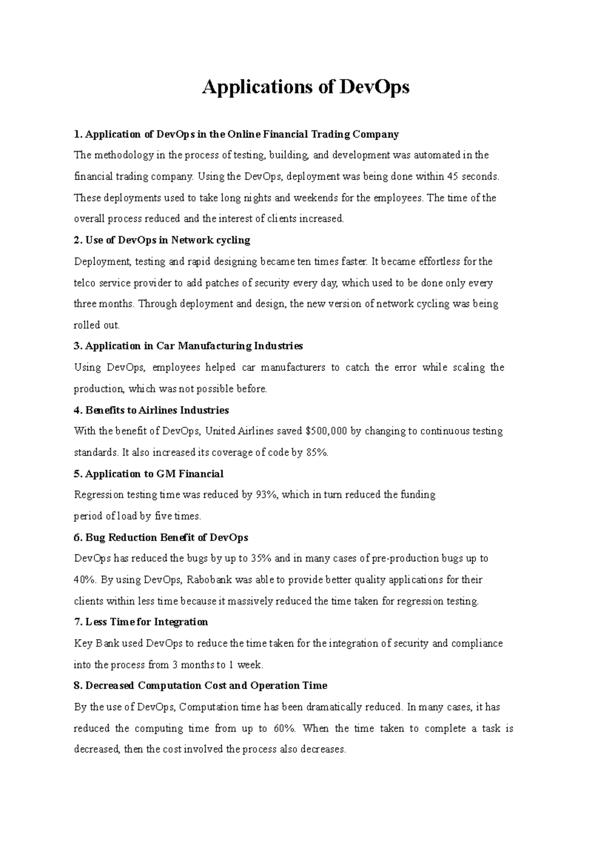 Applications of Dev Ops - Application of DevOps in the Online Financial ...