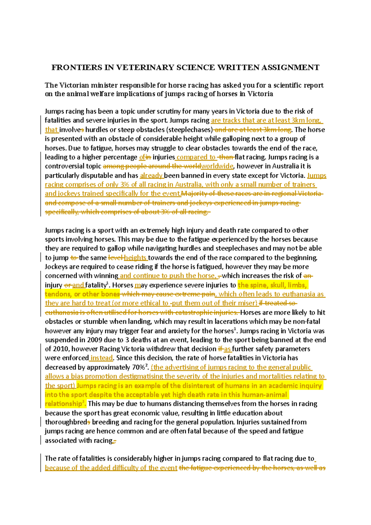 Frontiers in Veterinary Science written assignment - FRONTIERS IN ...