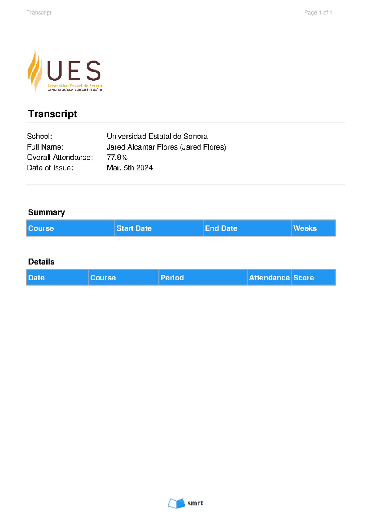 Smrt-transcript-1709672722 - LEX04B1 - Transcript Page 1 of 1 ...