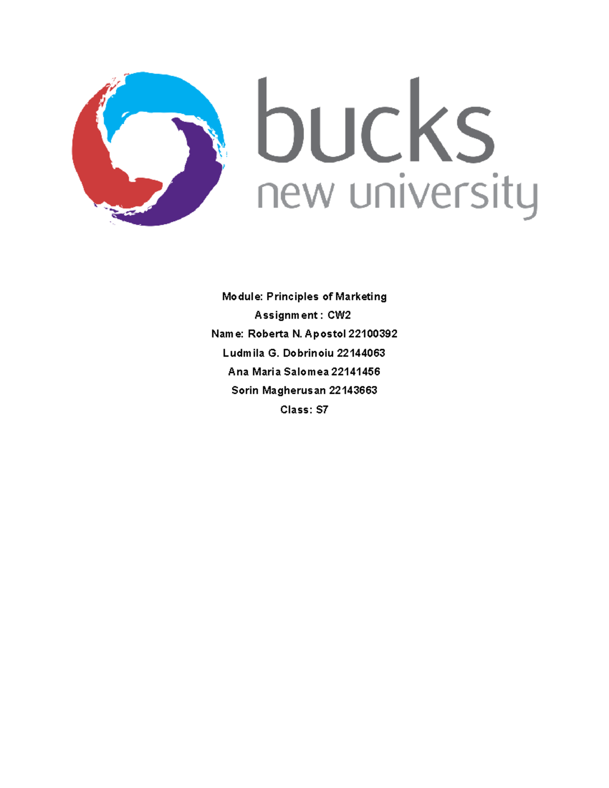 MG412 CW2 Brand Extension - Module: Principles of Marketing ...