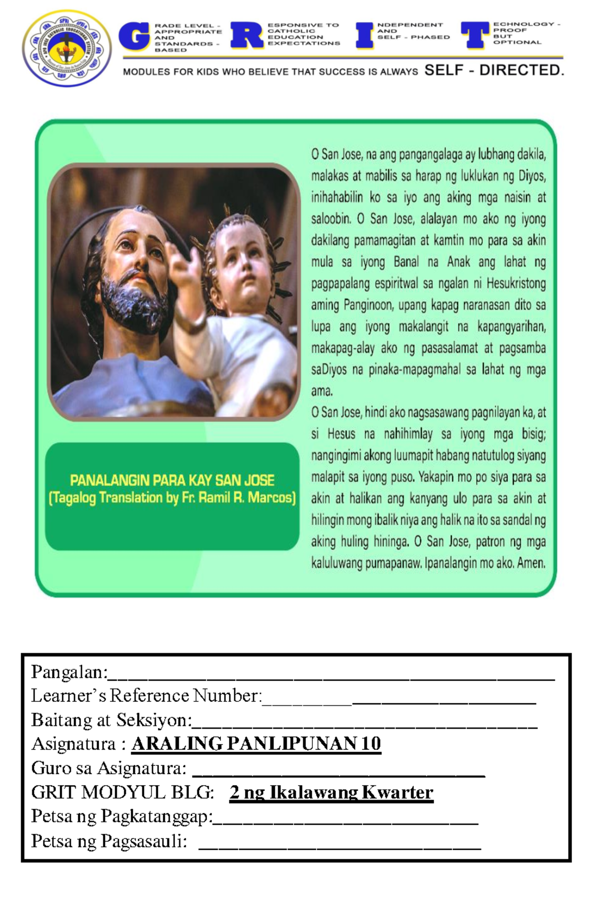 Olshco AP10 Module 2 2ND Quarter - Pangalan