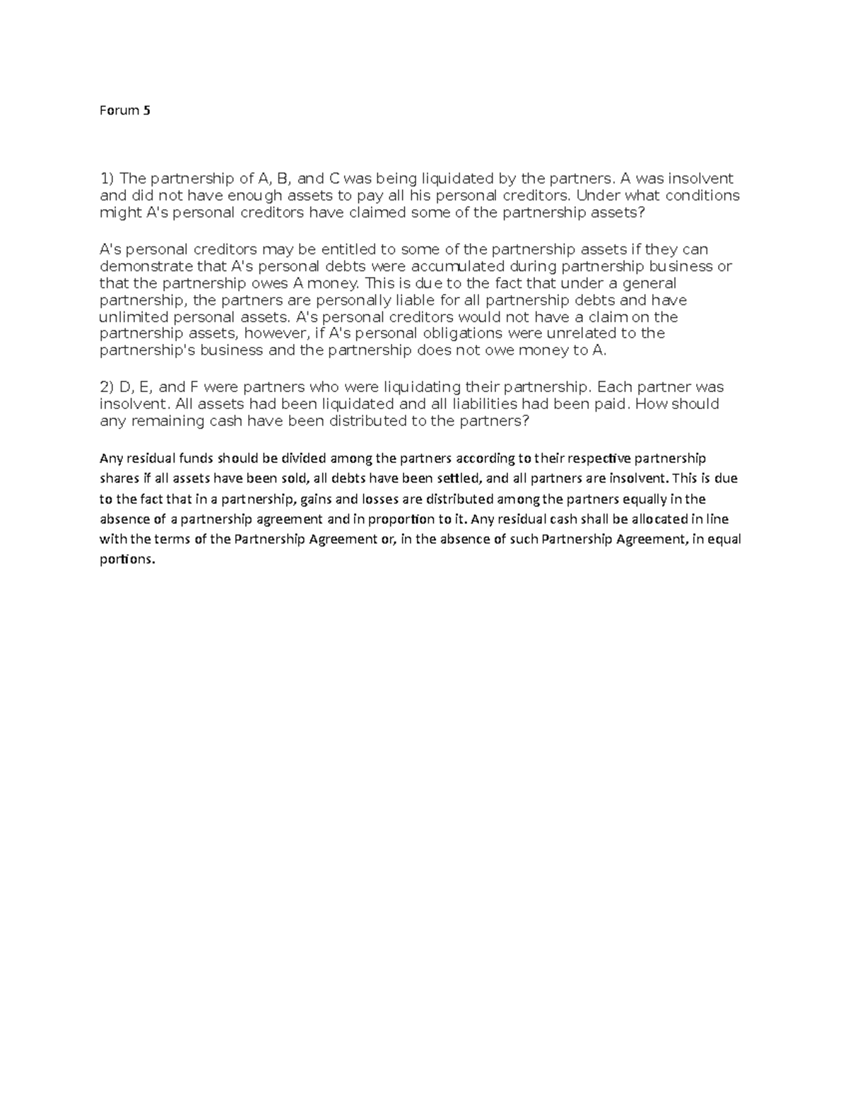 Forum 5 - can be very helpful for students or professionals who need to ...