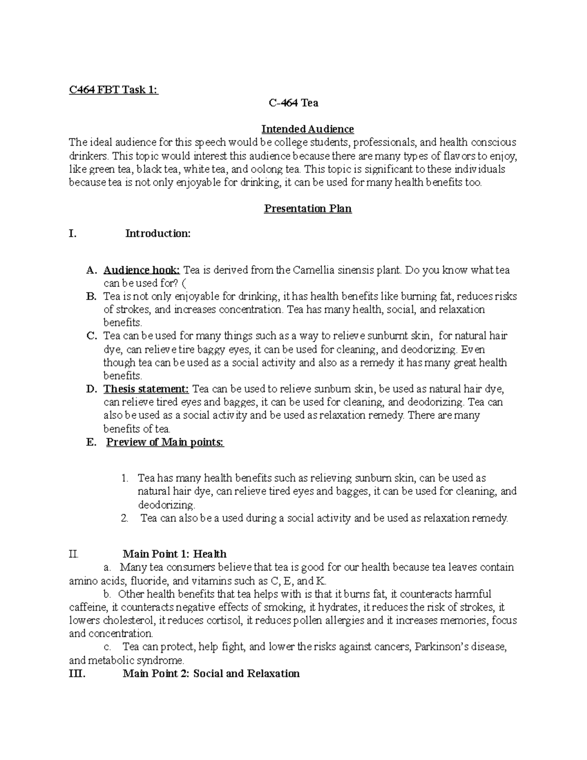 C464 Task 1 performance assessment Introduction to communication - C464 ...