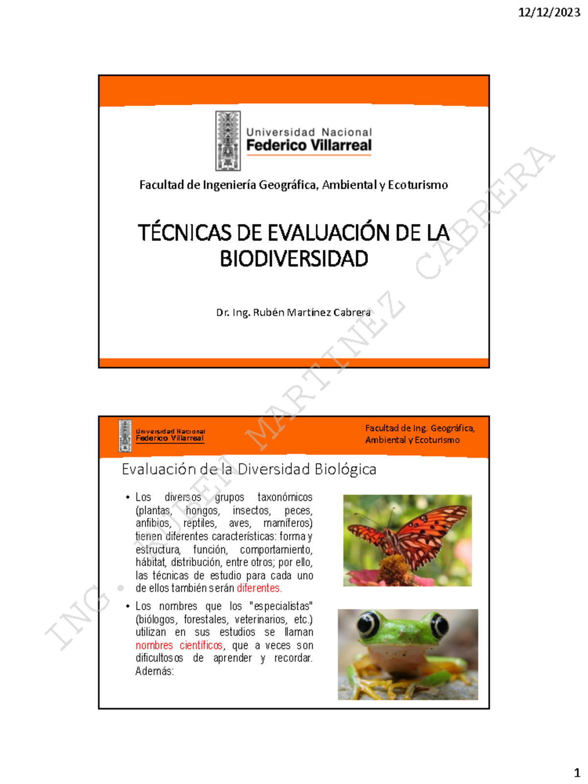 Técnicas de Evaluaciónde la Biodiversidad - TÉCNICAS DE EVALUACIÓN DE ...
