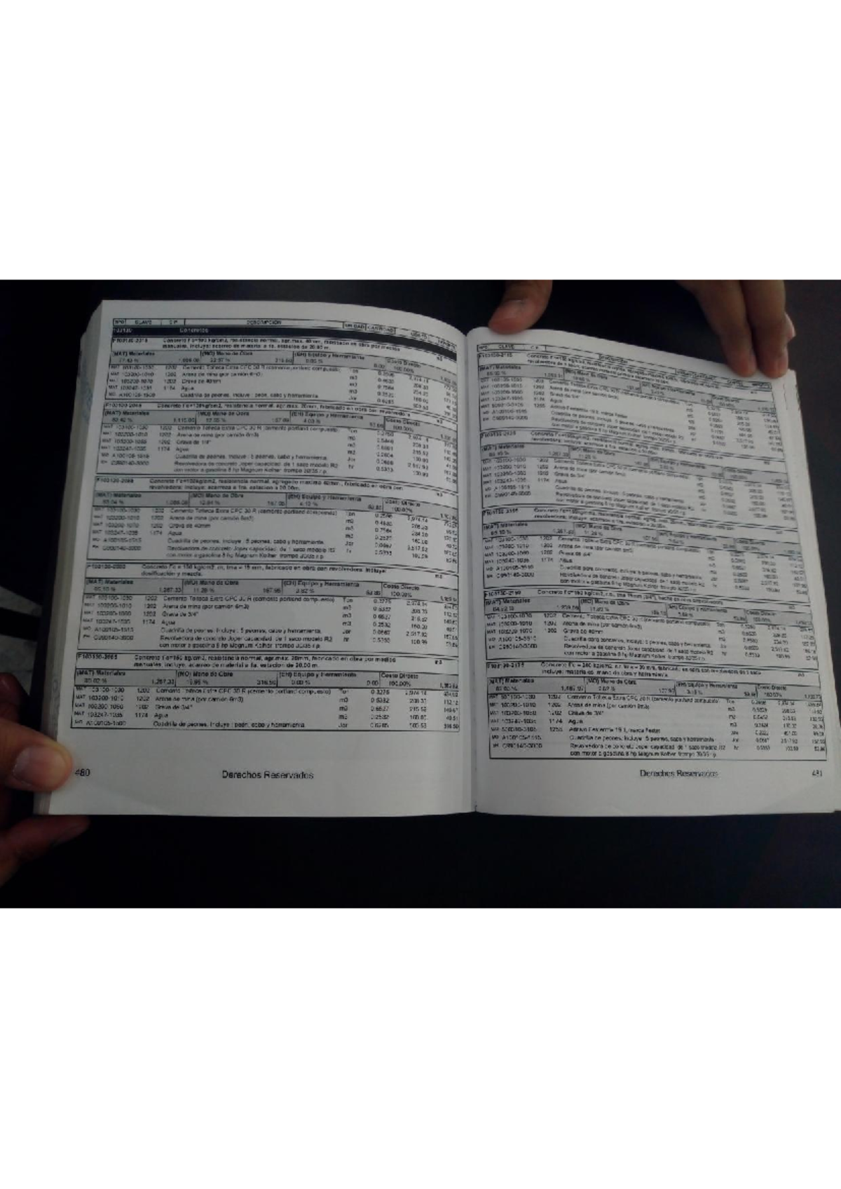 Básicos - Bimsa 2018 - DESCRIPCION UNIDAD CANTIDAD CP COSTO TIPO CLAVE ...