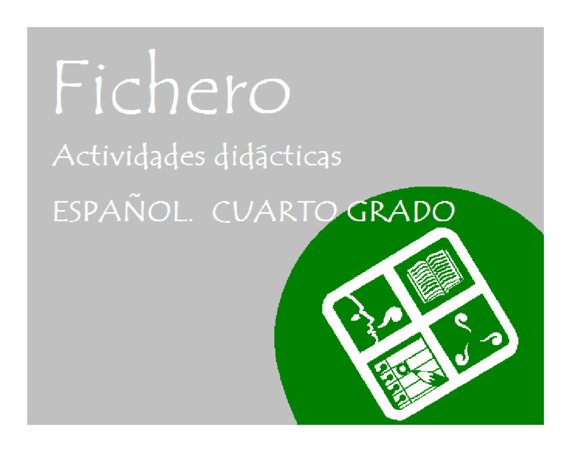 Fichero Español 4° - material de practica primaria - El Fichero de ...