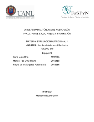 Portada - Tarea - TONO UANL FACDYC UNIVERSIDAD AUTÓNOMA DE NUEVOLEÓN ...