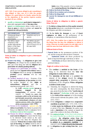 OBLICON CHAPTER 1 - LAW OBLIGATIONS AND CONTRACTS LECTURE TITLE I ...