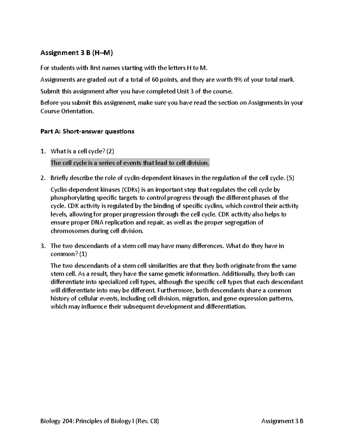 Assignment 3B (H M) - Assignment 3 B (H–M) For students with first names starting with the ...