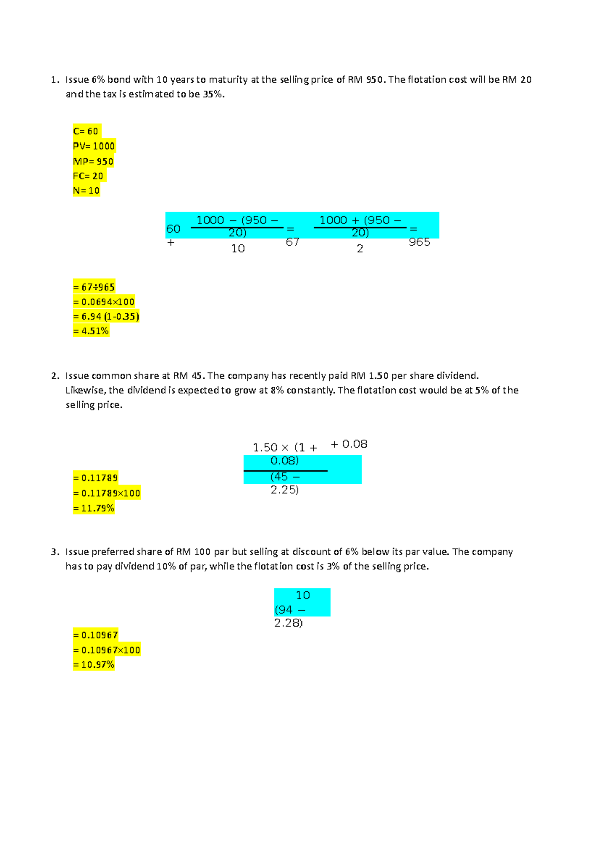 FIN QUIZ Marliana - QUIZ - 60 + 1000 − (950 − 20) 10 = 67 1000 + (950 − ...