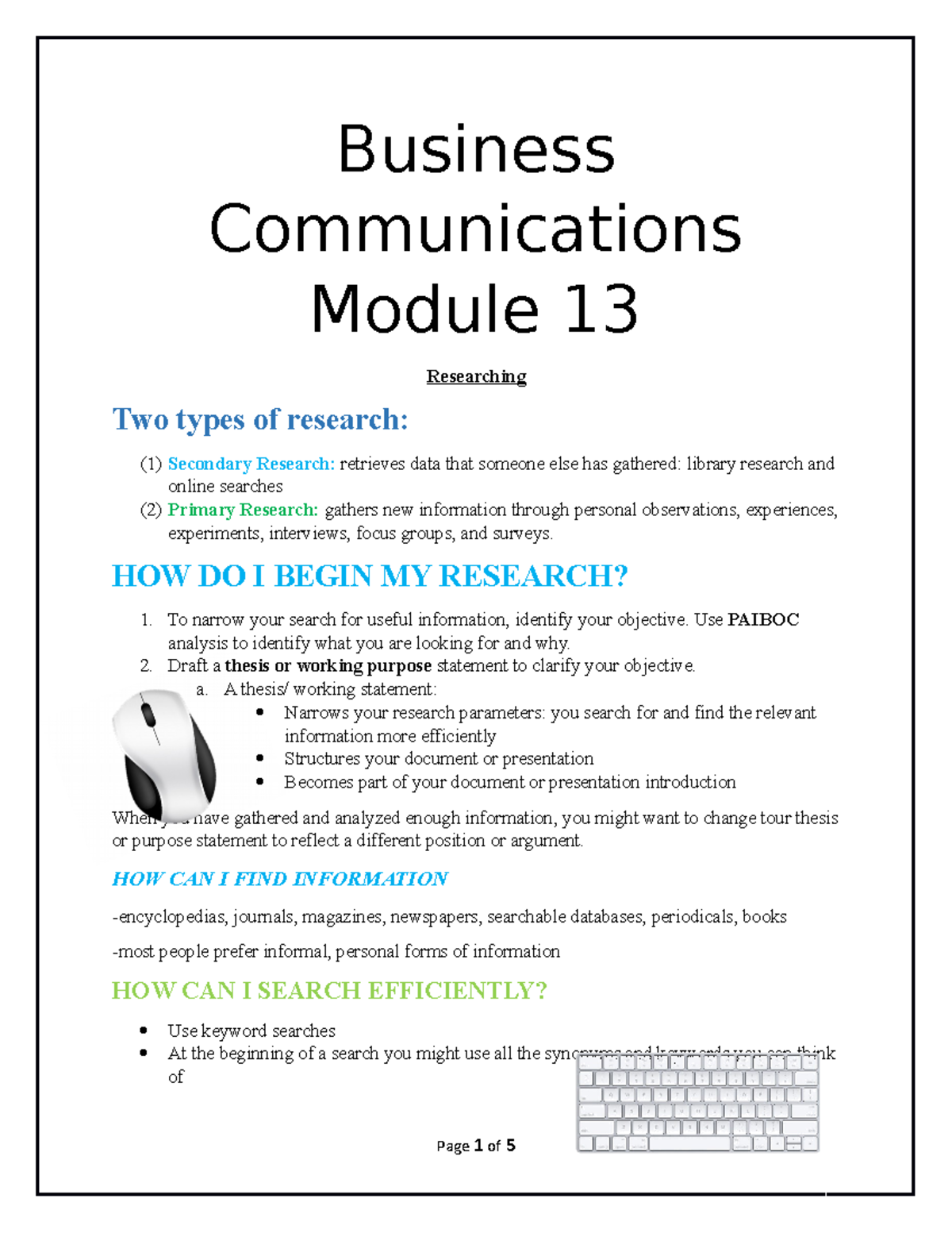 Business Communications Module 13 - Business Communications Module 13 ...