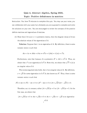 The kernel and range of a linear transformation - Math 20F - Studocu