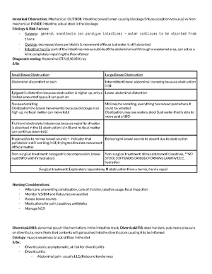 MED Surge Final - FINAL EXAMINATION STUDY GUIDE FOR MED SURG EXAM 1 ...