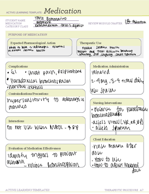 Schizophrenia - ACTIVE LEARNING TEMPLATES THERAPEUTIC PROCEDURE A ...