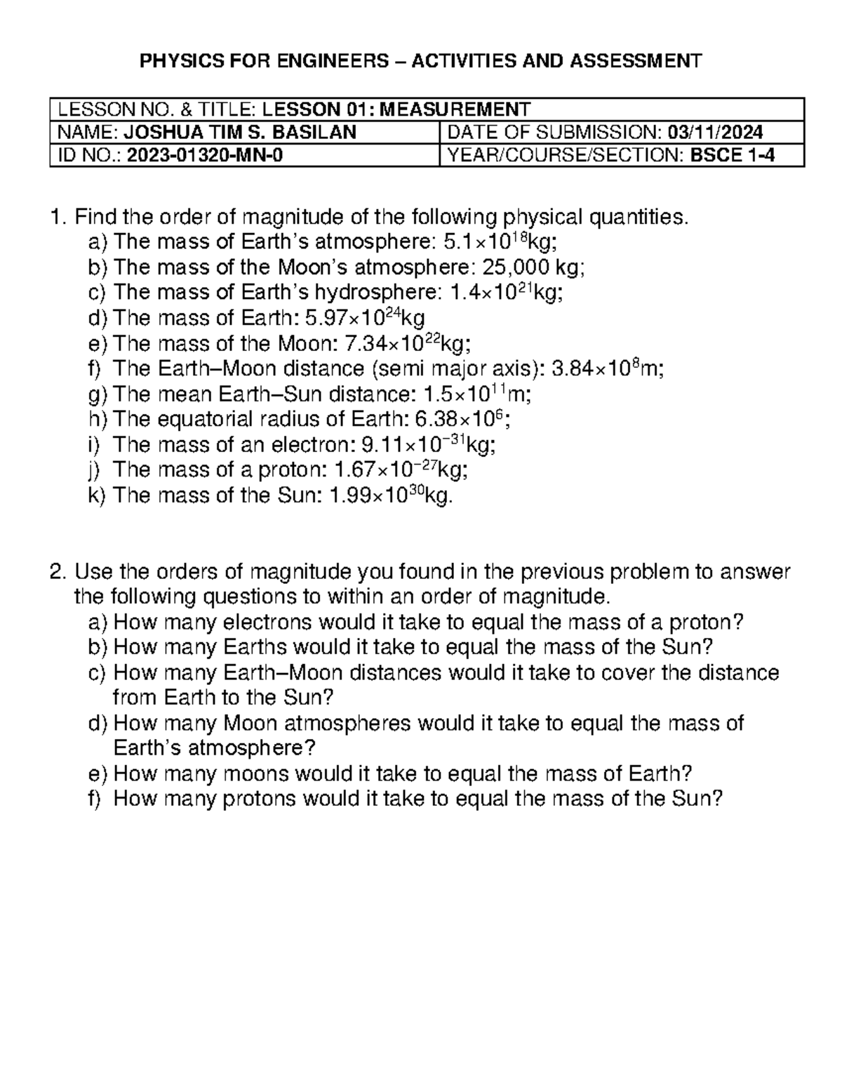 p6uwuwuwuwuwuwuwuw - PHYSICS FOR ENGINEERS – ACTIVITIES AND ASSESSMENT ...