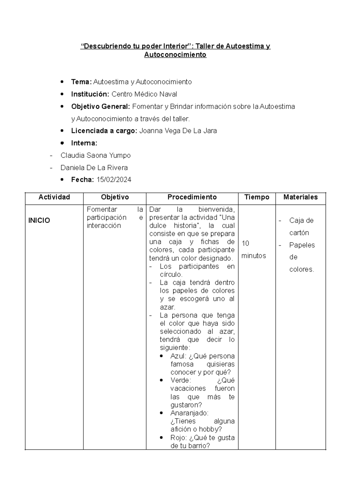 Descubriendo tu poder Interior - “Descubriendo tu poder Interior ...