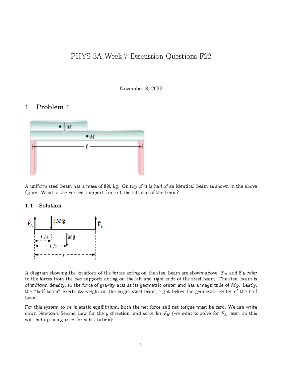 Discussion 5 Solutions - PHYS 3A Week 7 Discussion Questions F November ...