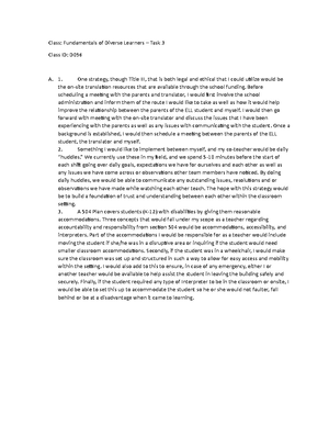 Introduction to Curriculum Instruction and Assessment Task 3 Pass - D091 - WGU - Studocu