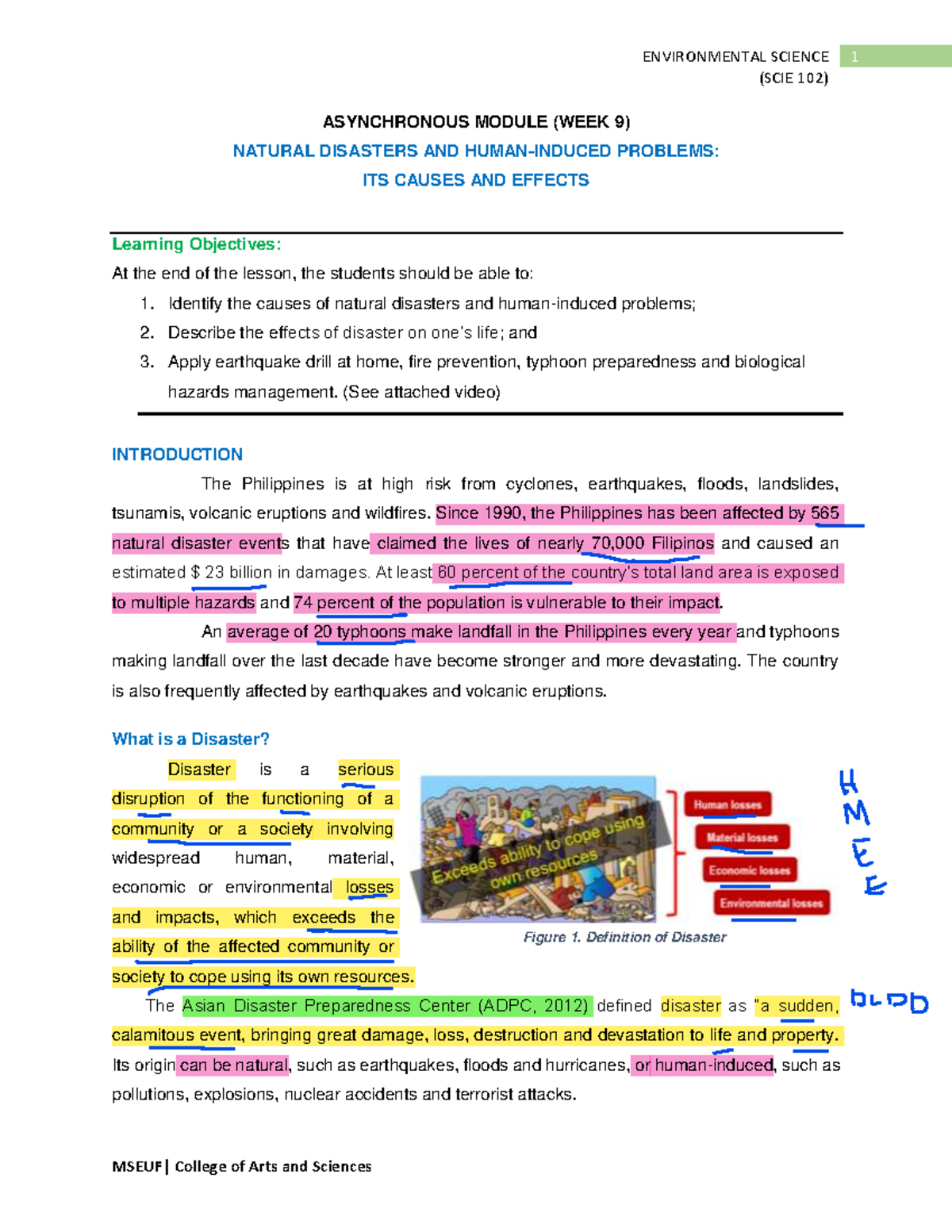 SCIE-102-ENVI SCI- Asynchronous-WEEK 9- Module - (SCIE 102) ASYNCHRONOUS MODULE (WEEK 9) NATURAL ...