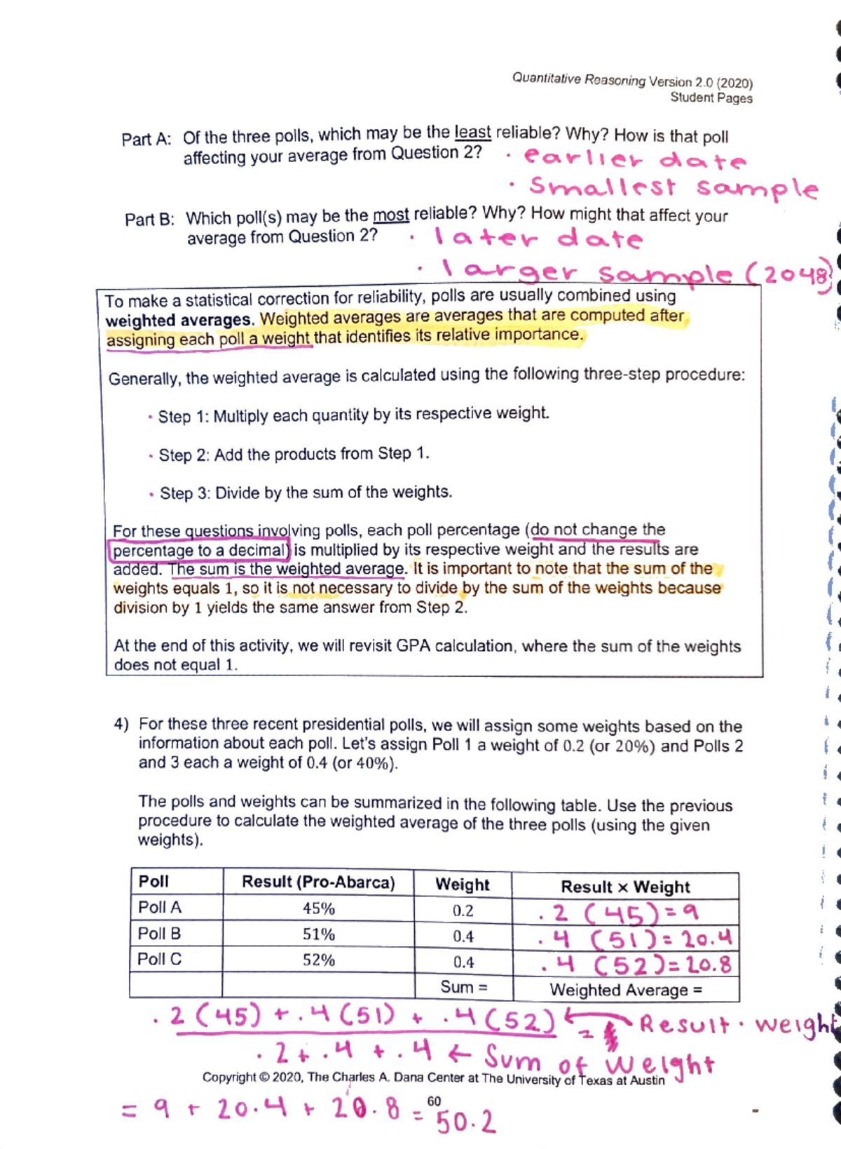 In-Class Activity 5.C Polls, Polls, Polls! - MAT 100 - Studocu