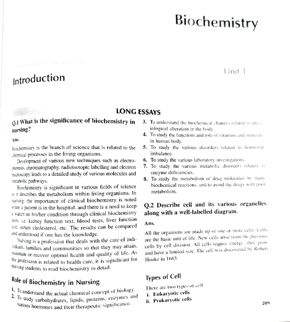 Biochemistry Book 1 - Essay notes for bsc nursing students. - Bsc ...
