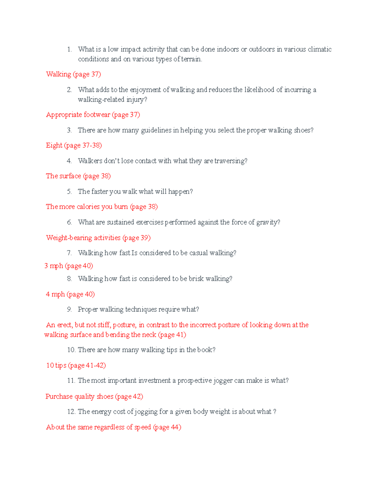 Module 5 - Professor Newman - What is a low impact activity that can be ...