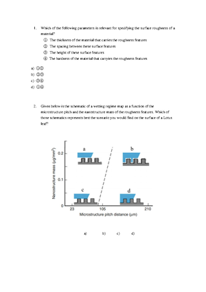 Bioengineering Exam SS23 - Introduction to Bioengineering - TUM - Studocu