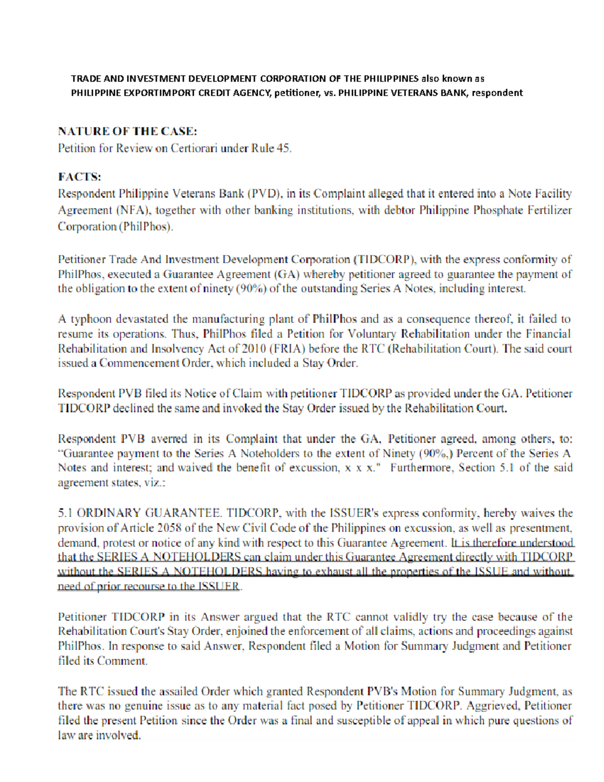 Case-digest 5-cases - EASYEAS - TRADE AND INVESTMENT DEVELOPMENT ...