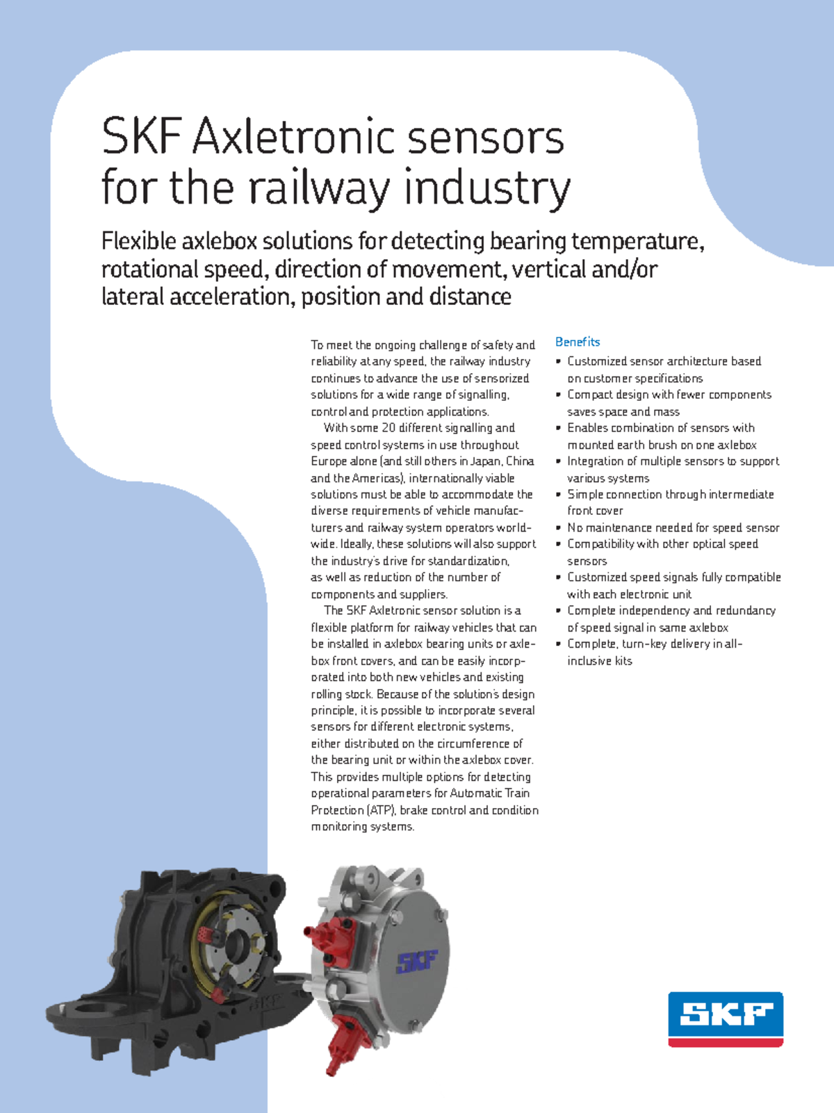 11007-EN - SKF Axletronic sensors for the railway industry Flexible ...