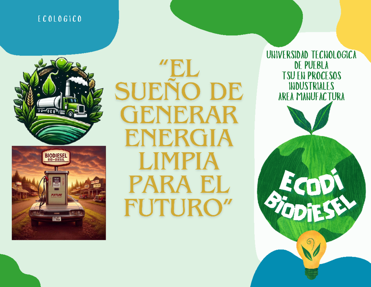 Ecodi Biodiesel - Energias Renovables - UNIVERSIDAD TECNOLOGICA DE ...