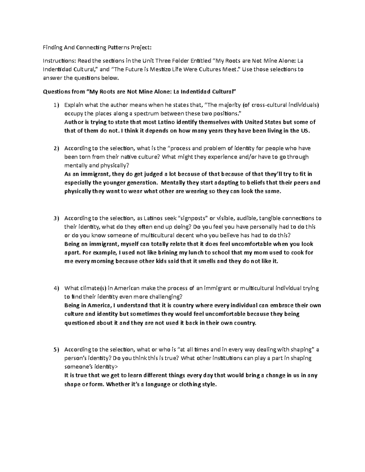 Finding And Connecting Patterns Project SK - Finding And Connecting ...