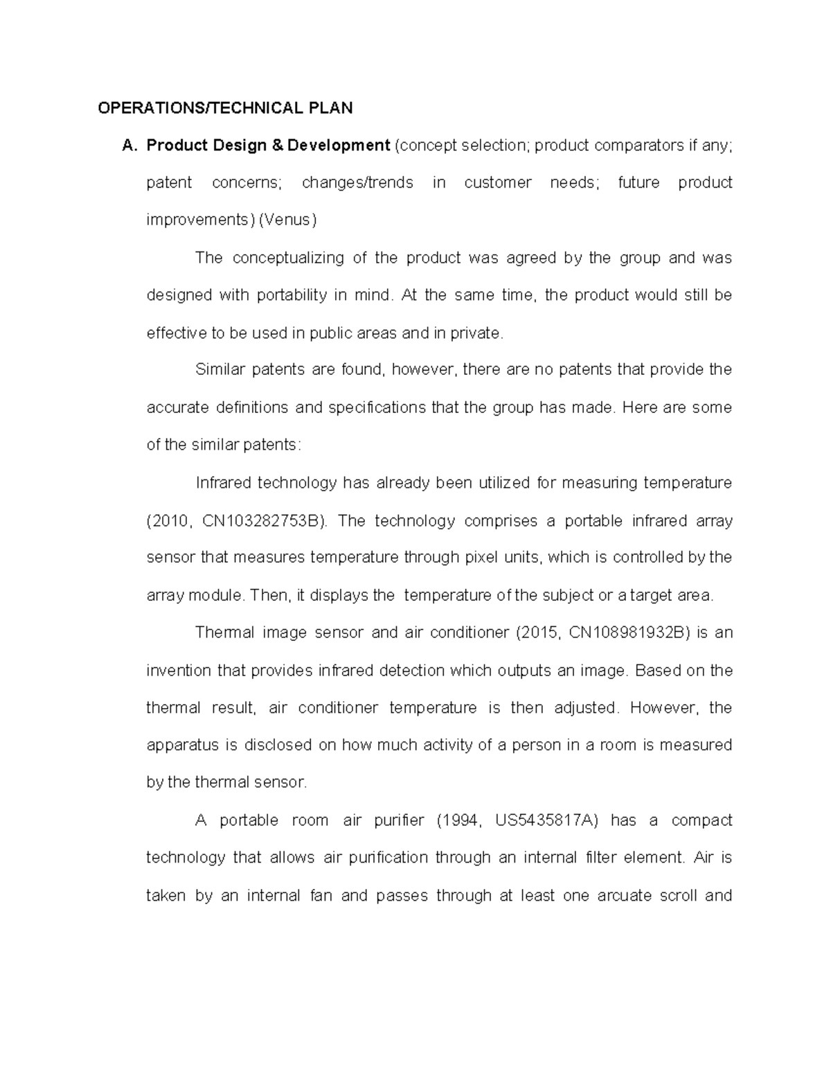 IE103 B3 G6 Operations Technical PLAN - OPERATIONS/TECHNICAL PLAN A ...