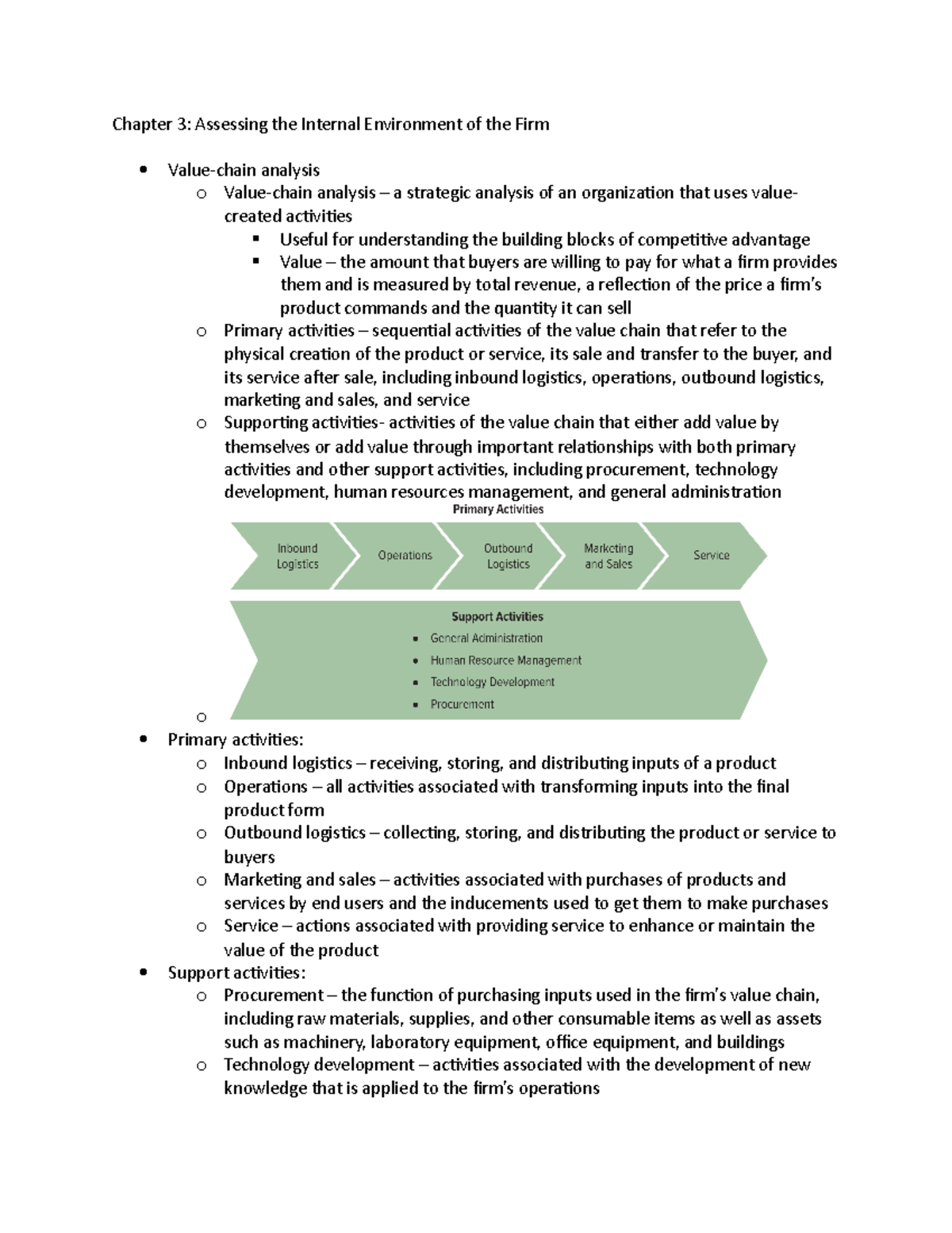Chapter 3- Assessing the Internal Environment of the Firm - Strategic ...