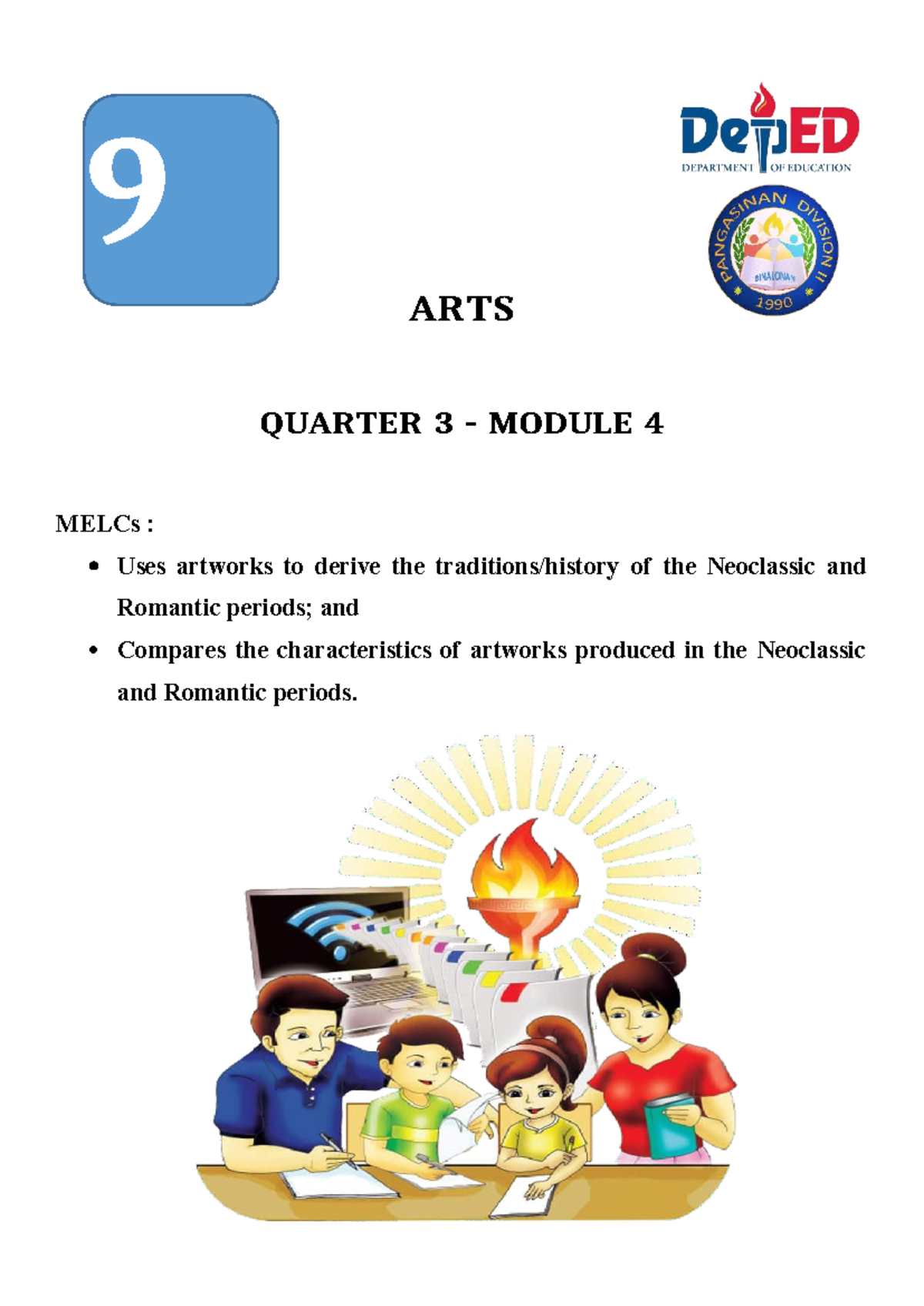 Secondary ARTS 9 Q3 WEEK4 - 9 ARTS QUARTER 3 – MODULE 4 MELCs : Uses ...