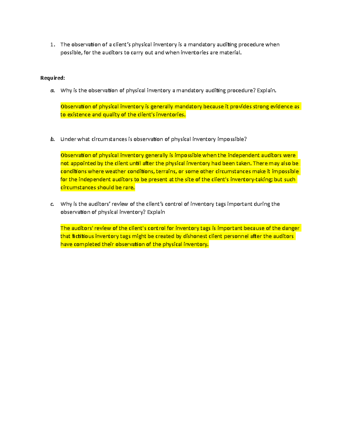 Wk 2 Apply Correct Answers - The observation of a client’s physical ...
