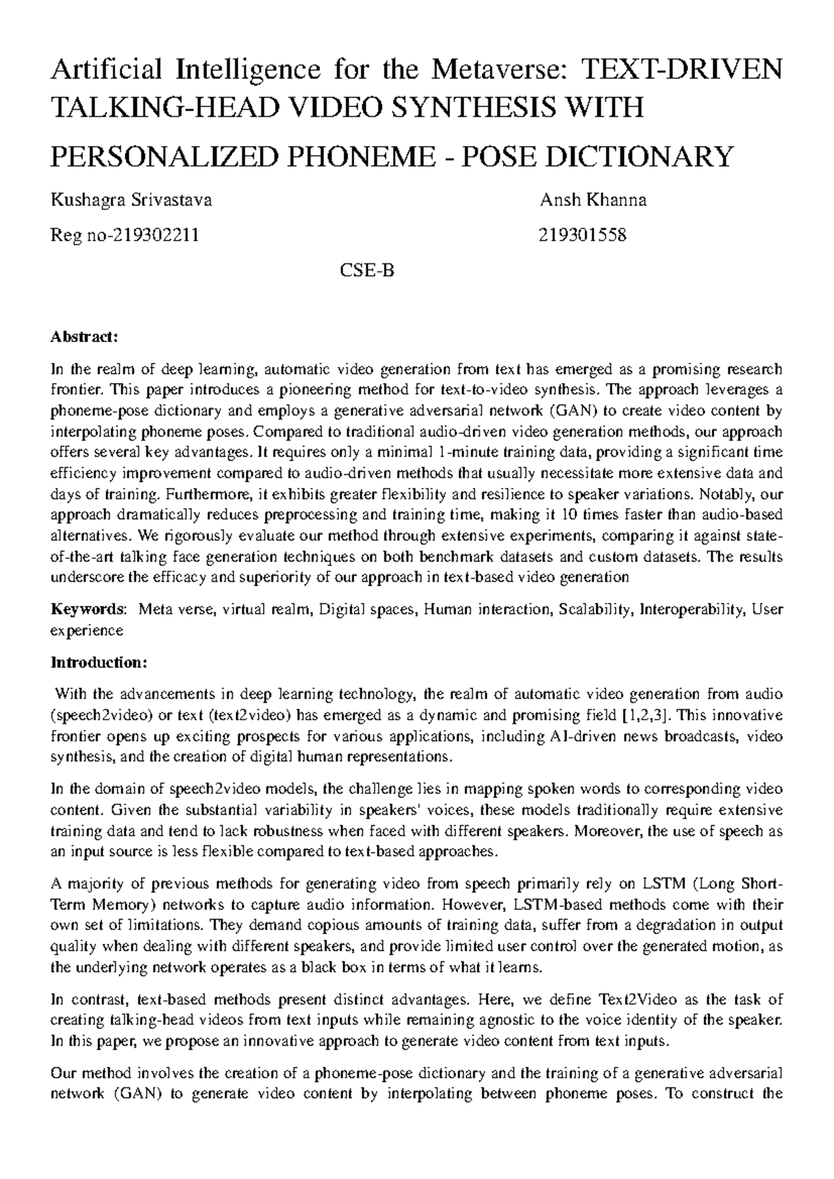 Research Paper final - Notes - Artificial Intelligence for the ...