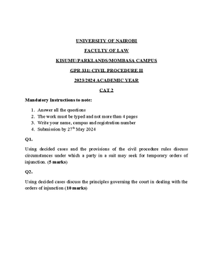 Application for Garnishee Order - THE REPUBLIC OF KENYA IN THE HIGH ...