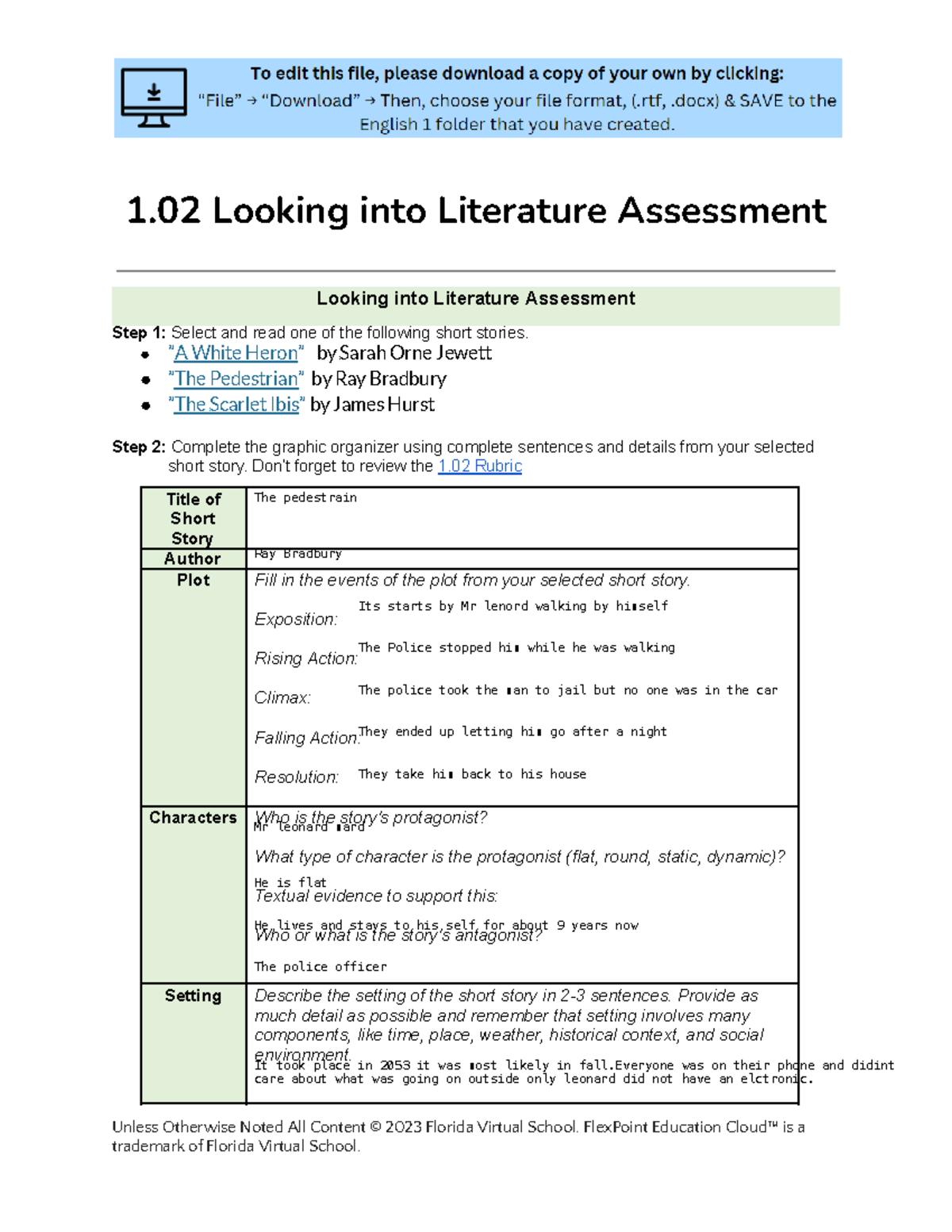 1.02 Looking Into Literature Assessment - 1 Looking into Literature Assessment Looking into ...