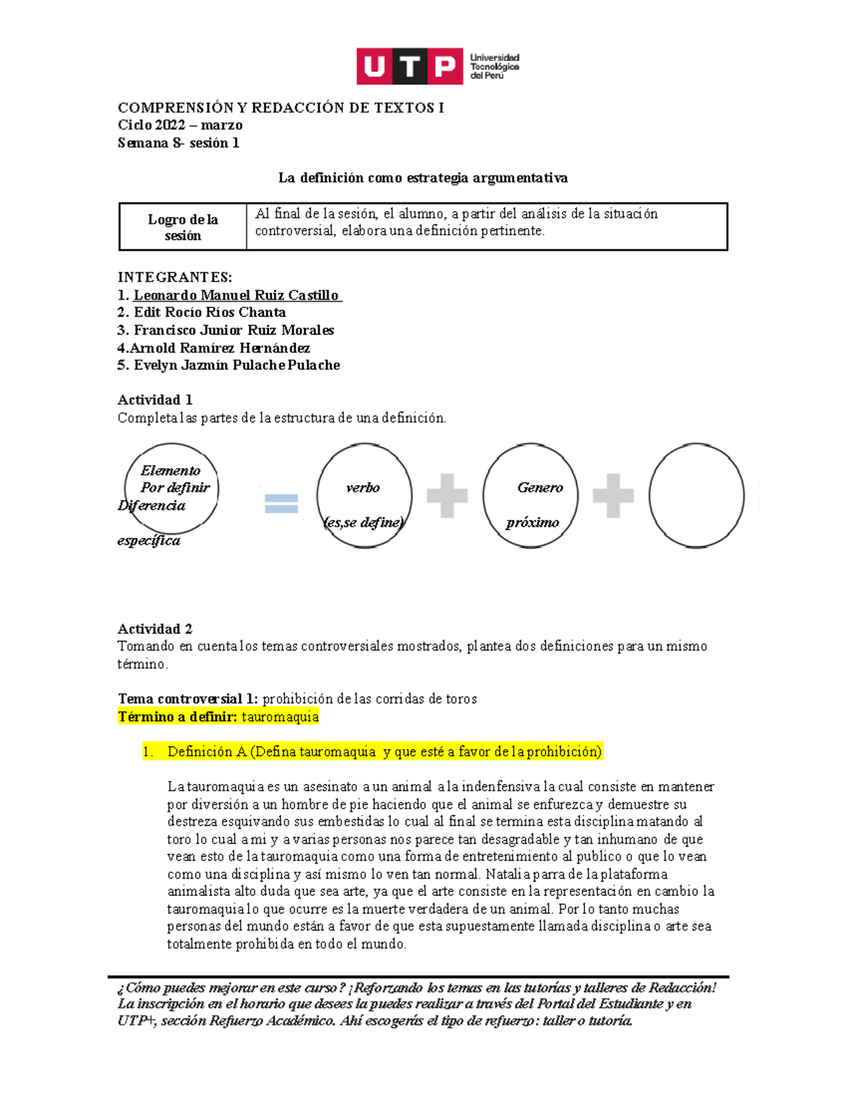 UTP%20S08 - Tarea - COMPRENSIÓN Y REDACCIÓN DE TEXTOS I Ciclo 2022 ...